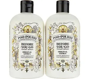 POO-POURRI Set Of 16oz. Bathroom Deodorizer Refill Bottles - One-color