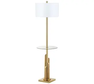 SAFAVIEH Ambrosio 61 Inch Floor Lamp Side Table Safav Ieh - One-color