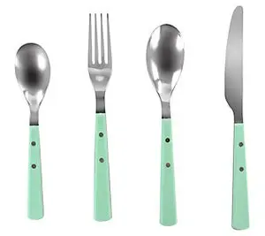 MARTHA STEWART 16-piece Cottage Stainless Steel Flatware Set - Silver