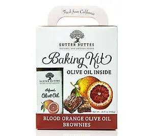 SUTTER BUTTES NATURAL AND ARTISAN FOODS Blood Orange Olive Oil Browni E Baking Kit - One-color