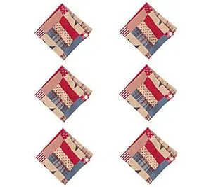 C&F HOME Set Of 6 Bennington Napkins - One-color