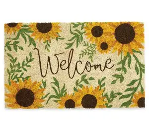 DESIGN IMPORTS Sunflower Welcome Doormat - One-color