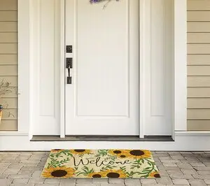 DESIGN IMPORTS Sunflower Welcome Doormat
