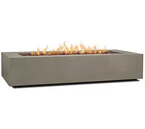 REAL FLAME Aegean Rectangle Lp Fire Table W/ Ng Conv - One-color