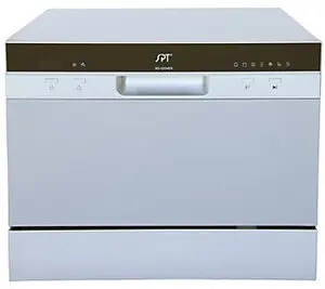 SPT Countertop Dishwasher With Delay Start In S Ilver - One-color