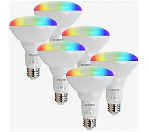 XODO Smart Floodlight Led Bulb 6-pack Multi-col Or Wifi E26 11 - One-color