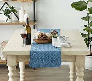 DESIGN IMPORTS Quilted Farmhouse Table Runner