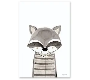 COURTSIDE MARKET Ryder The Raccoon 12x18 Canvas - One-color