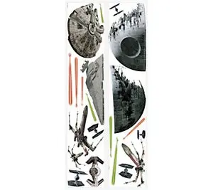 ROOMMATES Star Wars Spaceships Peel & Stick Wal L Decals - One-color