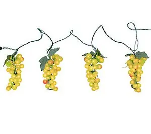 NORTHLIGHT Tuscan Winery Grape Patio Lights 4 Clusters - One-color