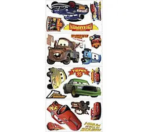 ROOMMATES Cars Piston Cup Champs Peel & Stick Wall Decal - One-color