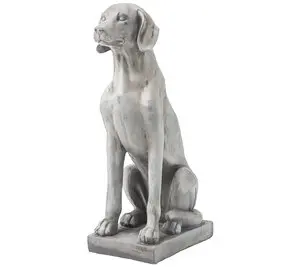 GLITZHOME Loyal Lab Dog Lawn Garden Statue - One-color