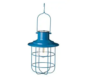 GLITZHOME Vintage Solar Powered Outdoor Hanging Lantern - One-color