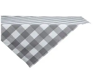 DESIGN IMPORTS Buffalo Check Table Topper 40' X 40 - One-color