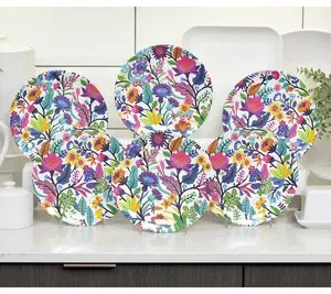 DESIGNING DINING Set Of 6 Melamine Dessert Plates