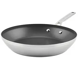 KITCHENAID 3-ply Base Stainless Steel Nonstick Y Pan, 12 - Silver
