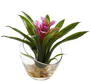 NEARLY NATURAL 8' Tropical Bromeliad Vase Arrangement Nearl Y Natural - One-color