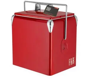 FOSTER & RYE 1.8-quart Vintage Metal Cooler