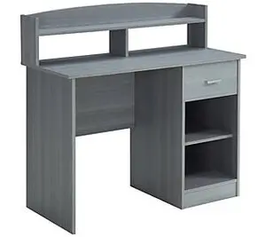 TECHNI MOBILI Modern Office Computer Desk With Hutch - One-color