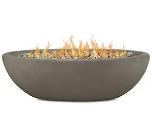 REAL FLAME Riverside Large Oval Fire Bowl - One-color