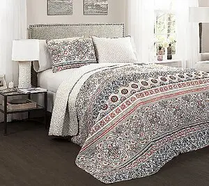 LUSH DECOR Nesco 3-piece Full/queen Quilt Set Lush Deco R - One-color