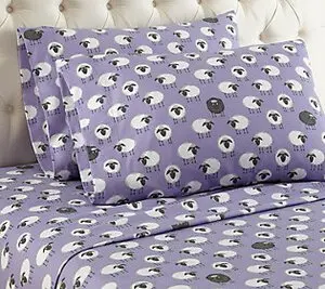 SHAVEL Micro Flannel Printed Twin Sheet Set - One-color