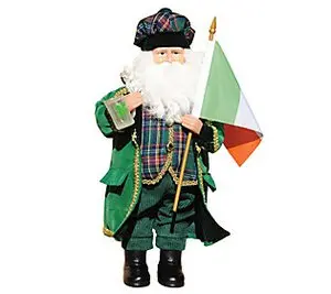 SANTA'S WORKSHOP 15' Irish Santa By - One-color