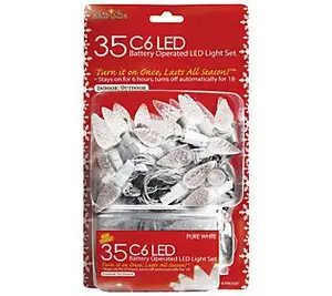 BRITE STAR B/op 35 Lt C6 Led Light Set, Pure Wh Ite, White Wir - One-color