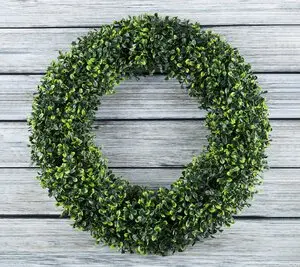NATURE SPRING 19.5' Artificial Boxwood Wreath - One-color
