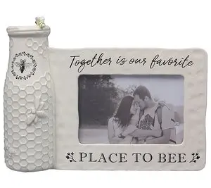 YOUNG'S INC. Young's, Inc. Ceramic Bee Vase With Photo Holde R 4' X 6 - One-color
