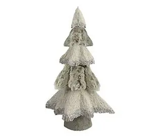 NORTHLIGHT 20' Multi Textured Triangular Tree W Glitter - One-color