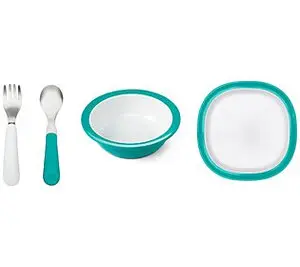 OXO Tot Melamine Plate, Melamine Bowl, And Fork And Spoon Set - One-color
