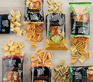 WICKED CRISPS Wicked Crisp 4 Oz. Bags Flavored Baked Chip Sampler - One-color