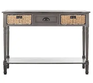 SAFAVIEH Winifred Wicker Console Table With Sto Rage - One-color