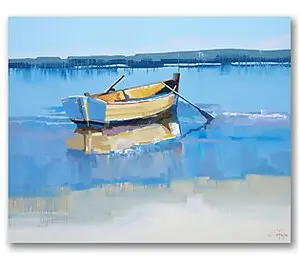 COURTSIDE MARKET Aspendale Oars 20x24 Canvas Wa Ll Art - One-color
