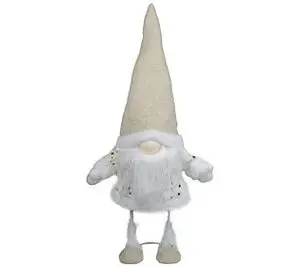 NORTHLIGHT 17' Ivory And Gold Gnome Tabletop De Oration - One-color