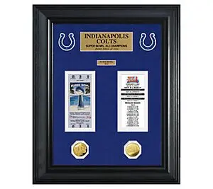 HIGHLAND MINT Indianapolis Colts Super Bowl Champs Ticket Col Ection - One-color