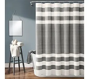LUSH DECOR Cape Cod Stripe 72' X 72' Shower Curtain Lus H Decor