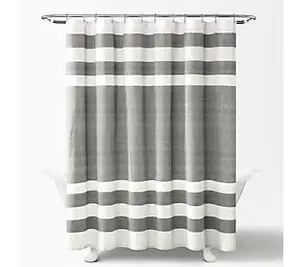 LUSH DECOR Cape Cod Stripe 72' X 72' Shower Curtain Lus H Decor