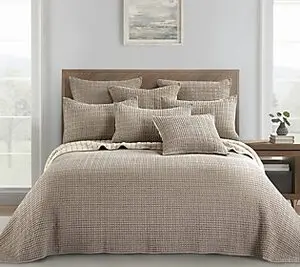 LEVTEX HOME Mills Waffle Twin Quilt Set By - One-color