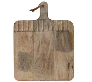 FORESIDE HOME & GARDEN Foreside Wide Rectangle Hand Carved Wood Cutting Board - One-color