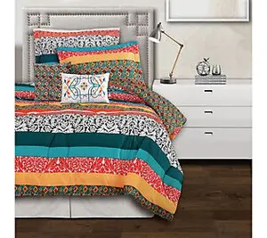 LUSH DECOR Boho Stripe 5-piece Twin Xl Comforter Set Lu Sh Decor - One-color