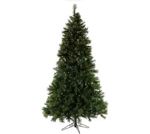 FRASER HILL FARM 6.5' Canyon Pine Clear Prelit Ristmas Tree - One-color