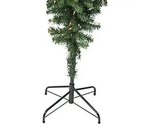 NORTHLIGHT 5.5' Med Spruce Upside Down Faux Tre E Clear