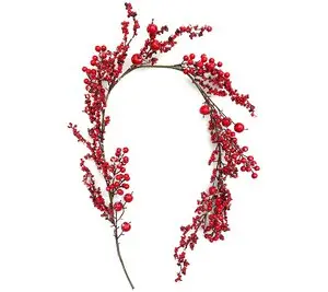 BRITE STAR 5'l Berry Garland With Snow - One-color