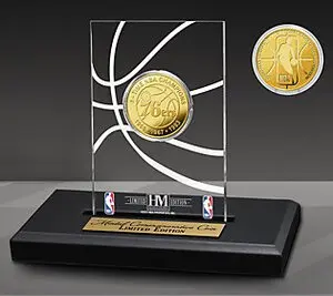 HIGHLAND MINT Nba Team Multi-champ Desktop Acrylic With Comme Orative Coin - One-color