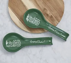 IN THE KITCHEN WITH DAVID Set Of 2 Spoon Rests - One-color