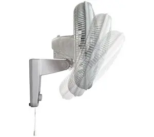 LASKO 16' Oscillating Wall Mount Fan With Anti- Rust Grills