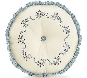 MODERN HEIRLOOM Charlotte Round Embroidery Pill Ow - One-color