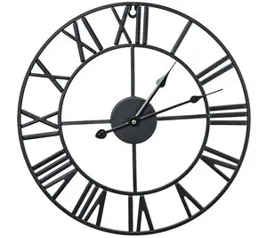 SORBUS Metal Wall Clock Black - One-color